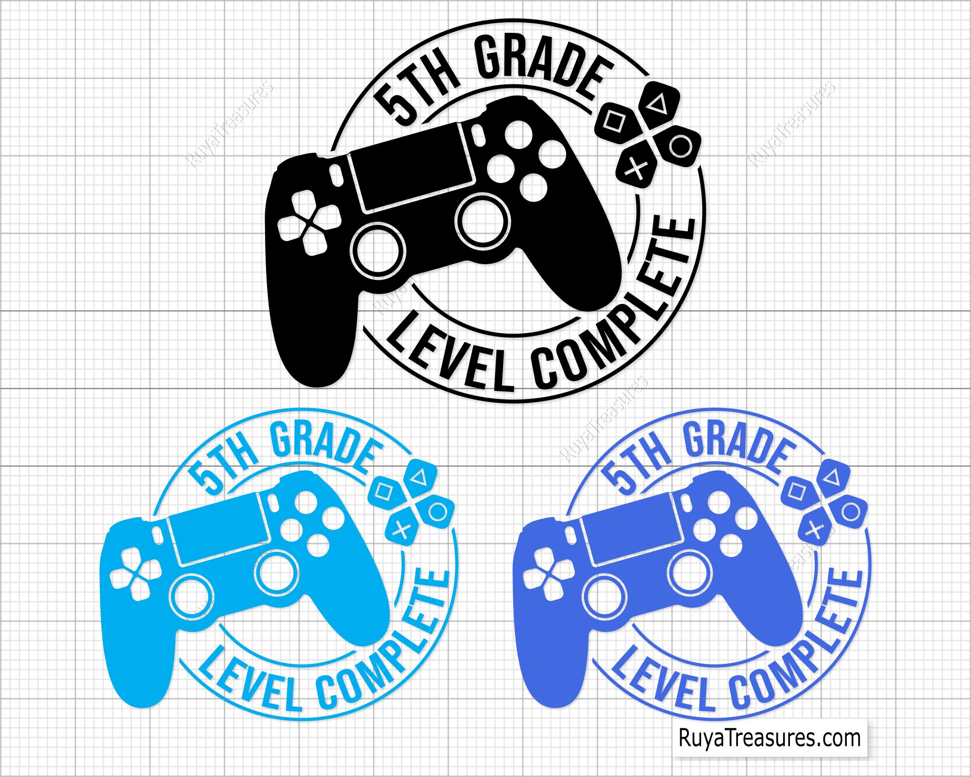 5th Grade Level Complete Svg, Fifth Grade Svg, End of School Svg