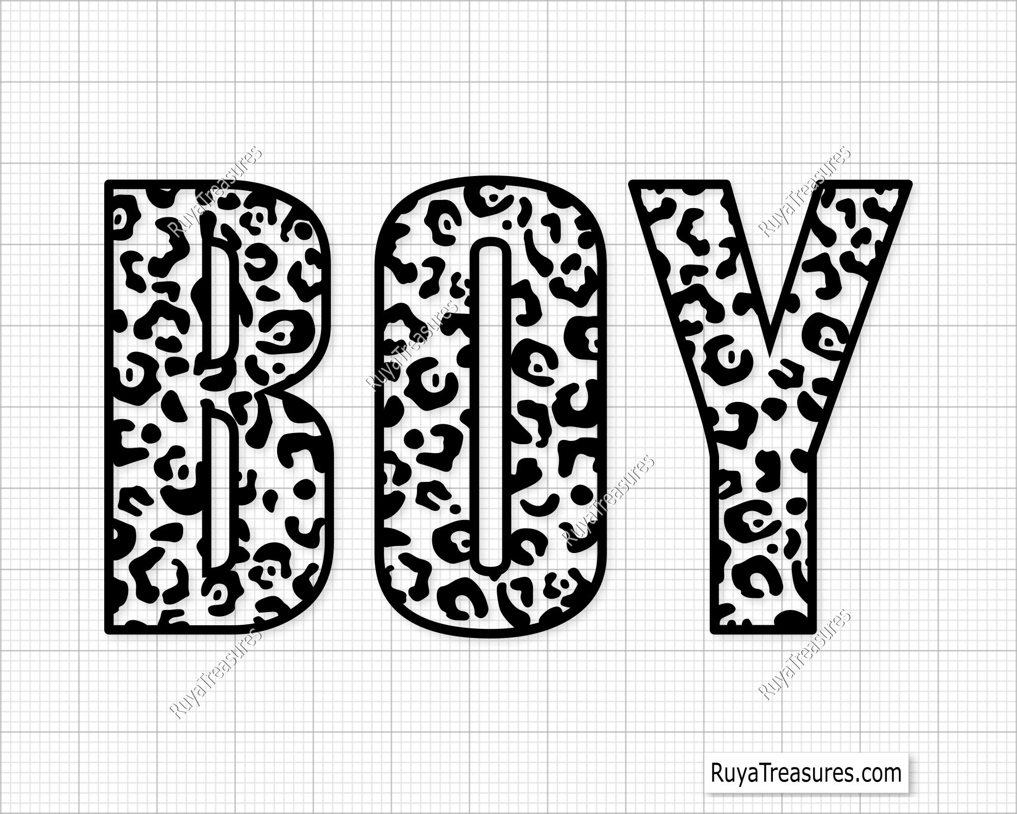 Boy Leopard SVG Png, Leopard Print Boy Design, Boy Life SVG