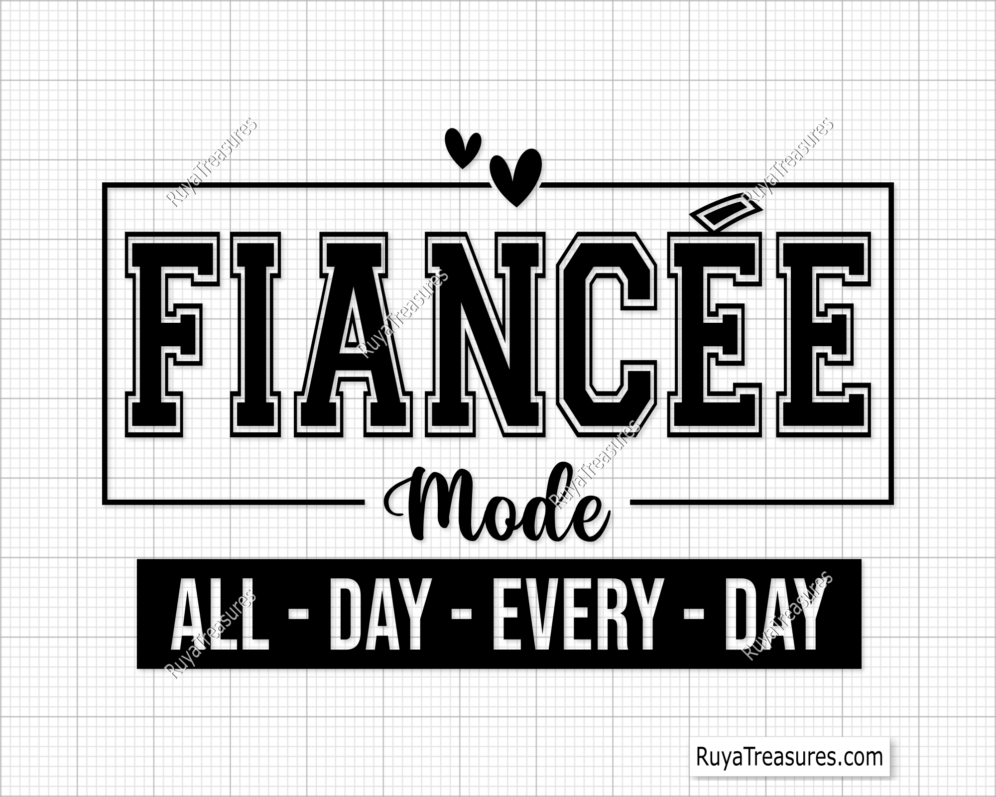 Fiancee Mode Svg, Bride-To-Be Svg, Engagement Svg, Wedding Svg