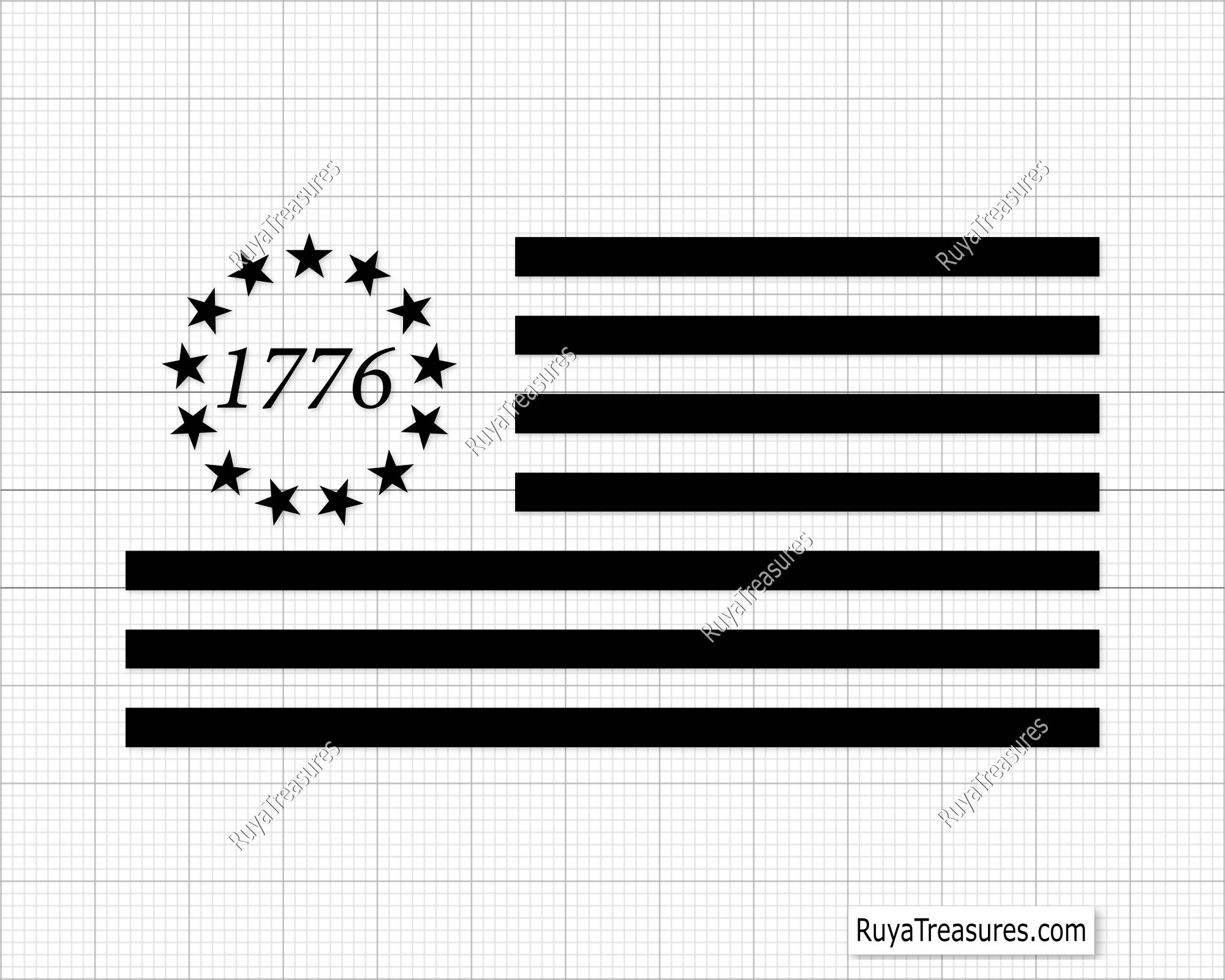 Betsy Ross 1776 Flag Svg Png, Betsy Ross Flag Svg, 2nd Amendment Svg