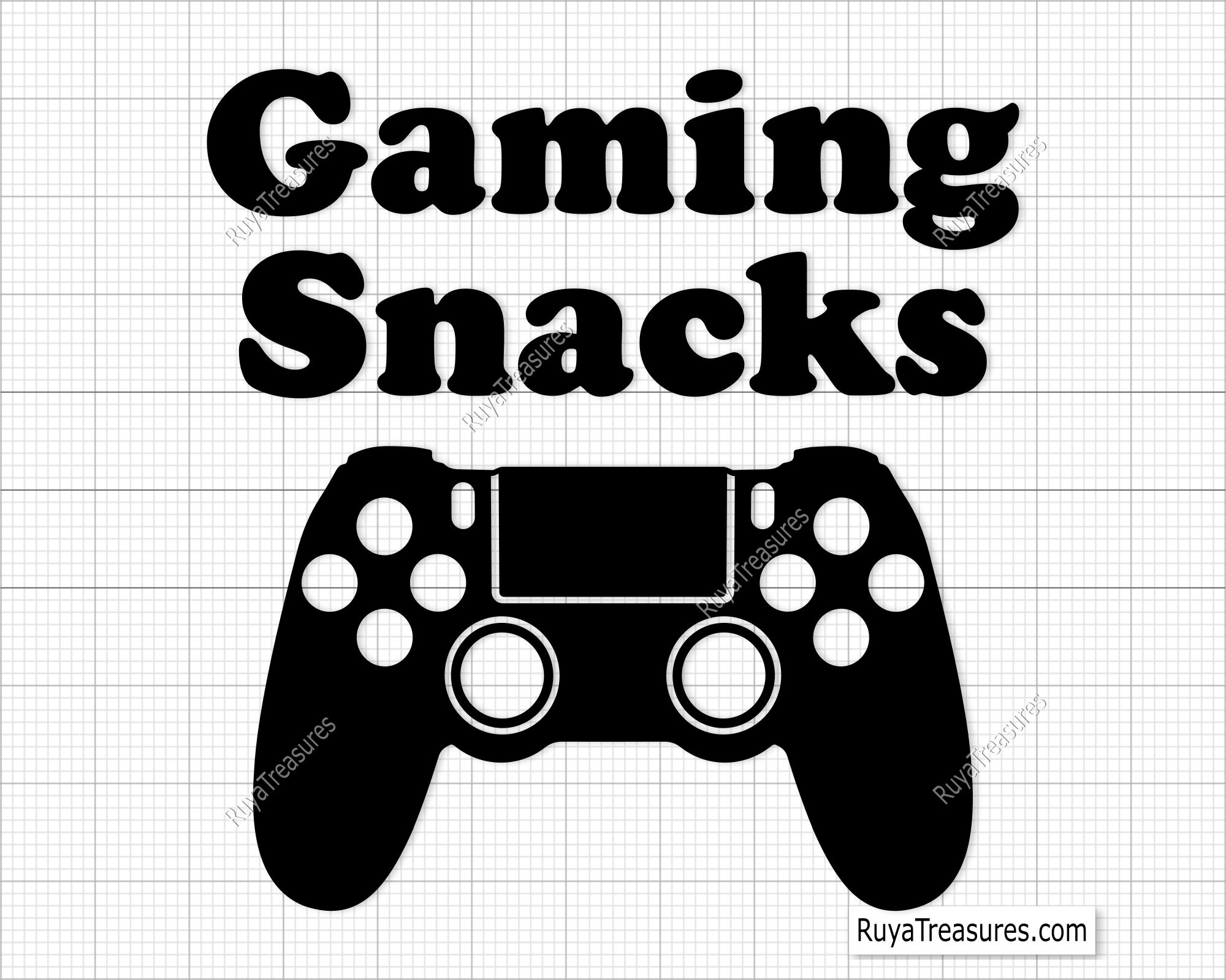 Gaming Snacks Svg, Video Games Svg, Game Controller Svg, Gamer Svg