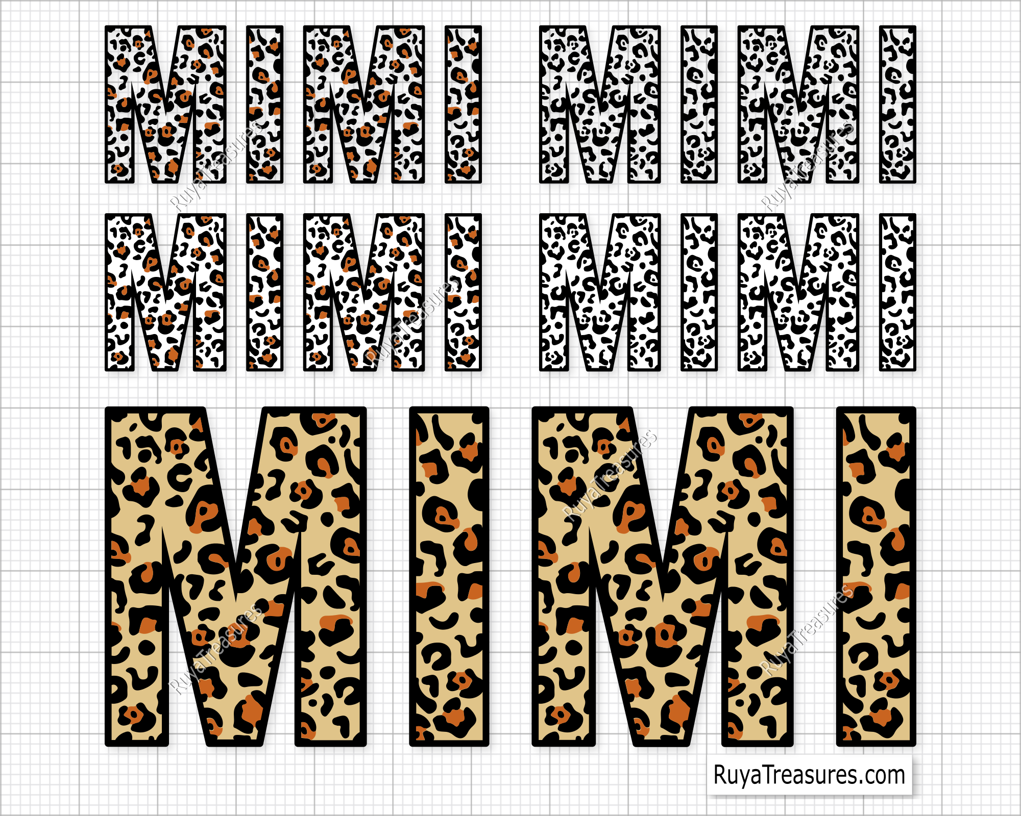 Leopard Mimi Svg, Mimi Svg Files, Mimi Leopard Print Svg, Blessed Mimi