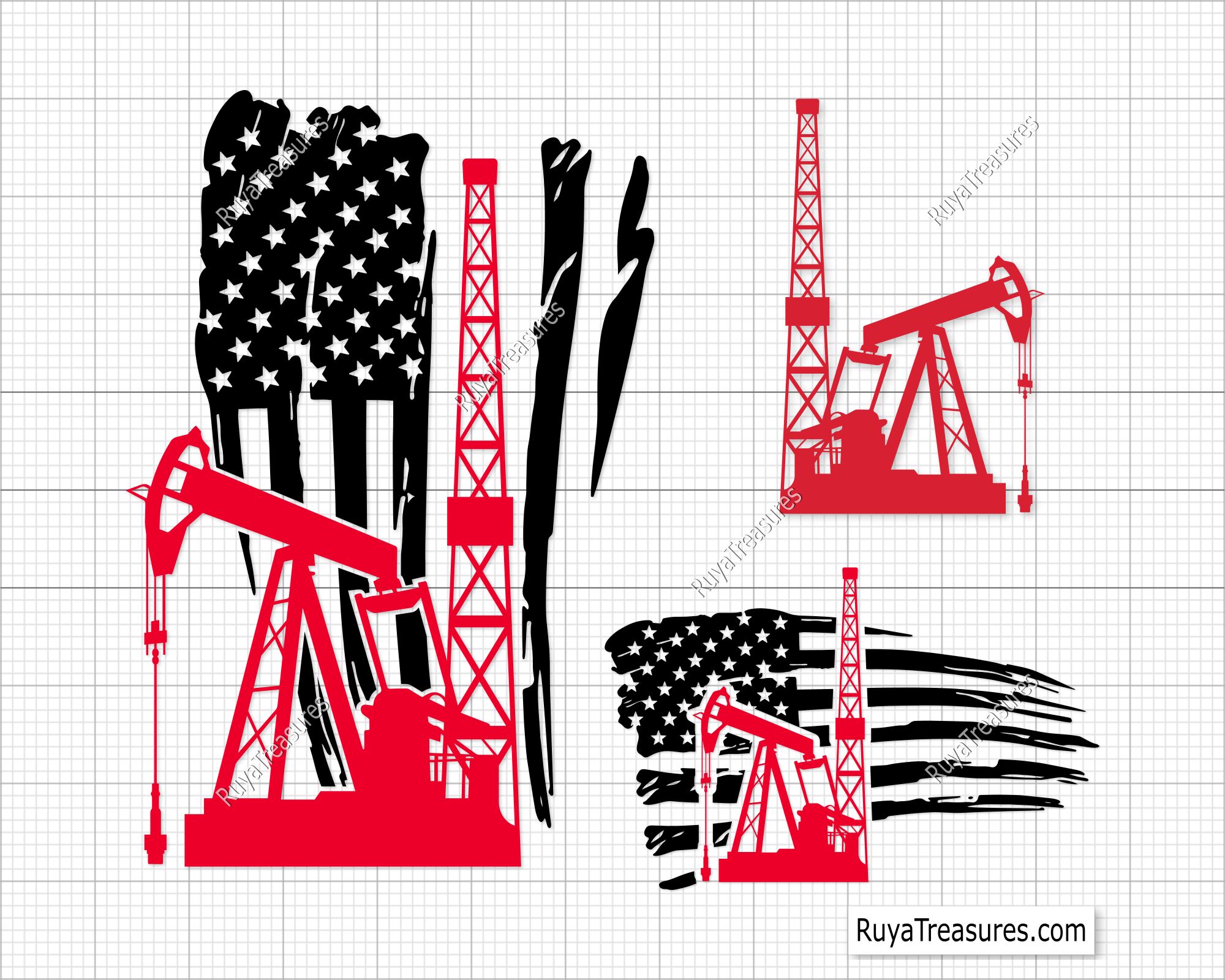 Oilfield Flag Svg, Oil Rig Worker Svg, Oilfield Life Svg, Oilfield Svg