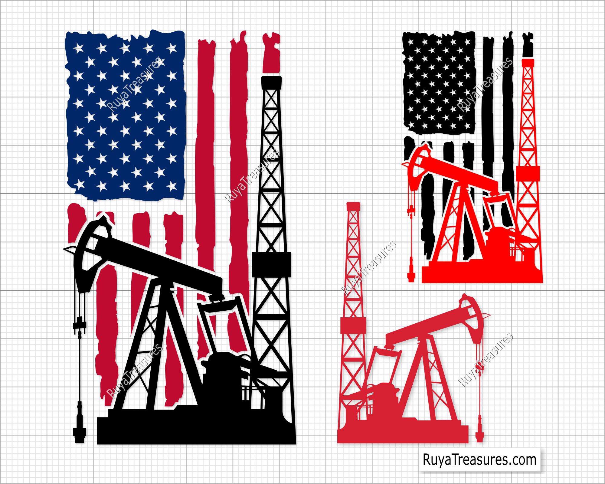 Oilfield Flag Svg, Oil Rig Worker Svg, Oilfield Life Svg, Oilfield Cra