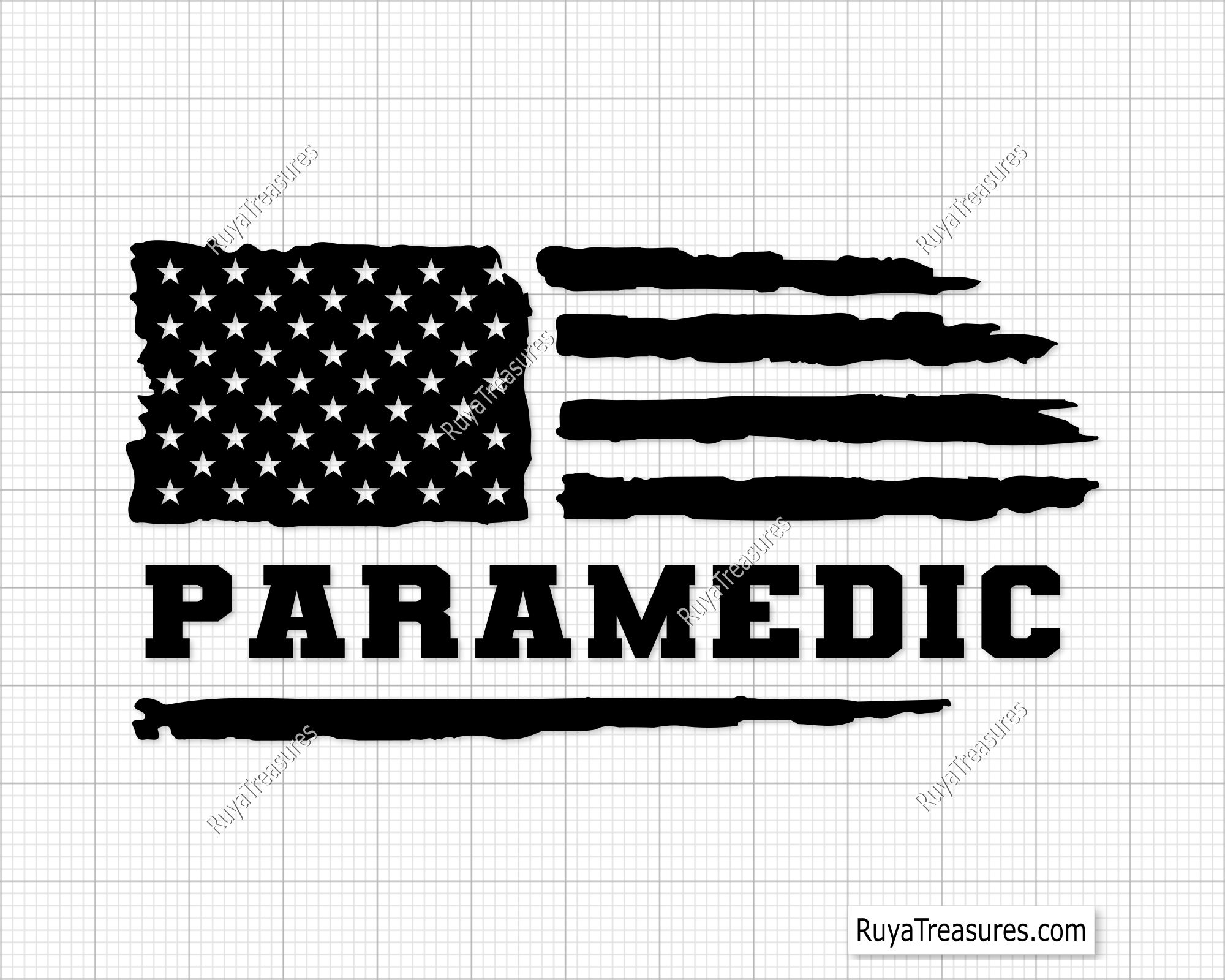 Paramedic Svg, Paramedic Flag Svg, EMS Svg, Emergency Medical Svg