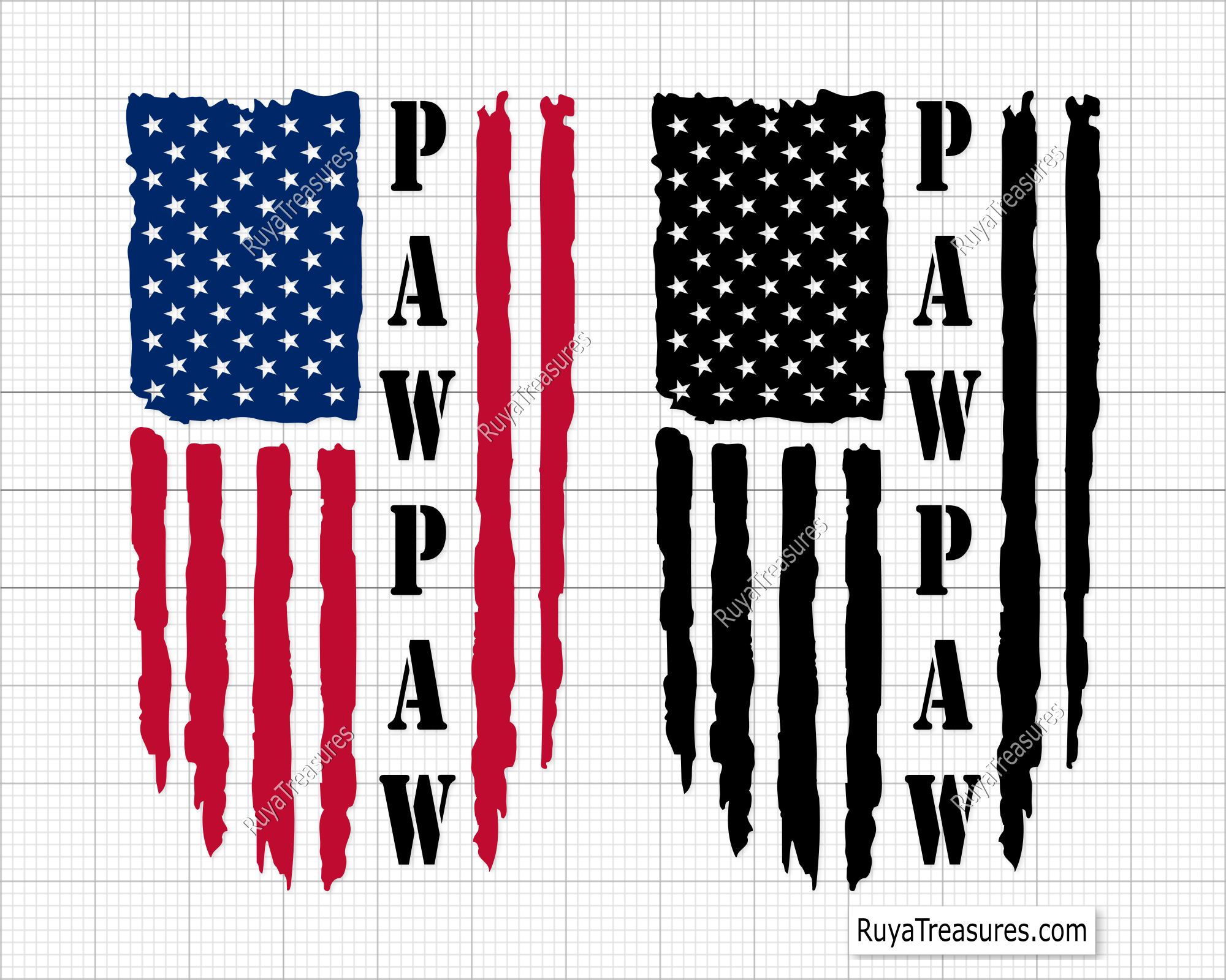 Papaw Svg, Best Papaw Ever Svg, Grandfather Svg, Patriotic Papaw Flag