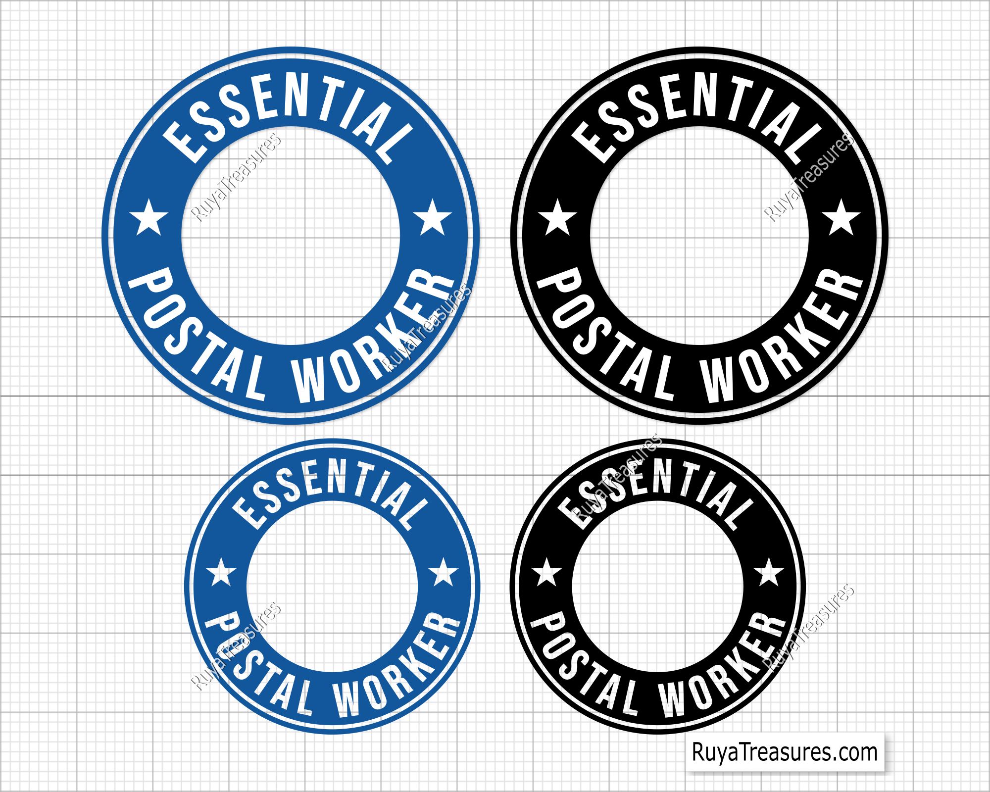 Essential Postal Worker Svg, Postal Worker Svg, Mail Carrier Svg, USPS