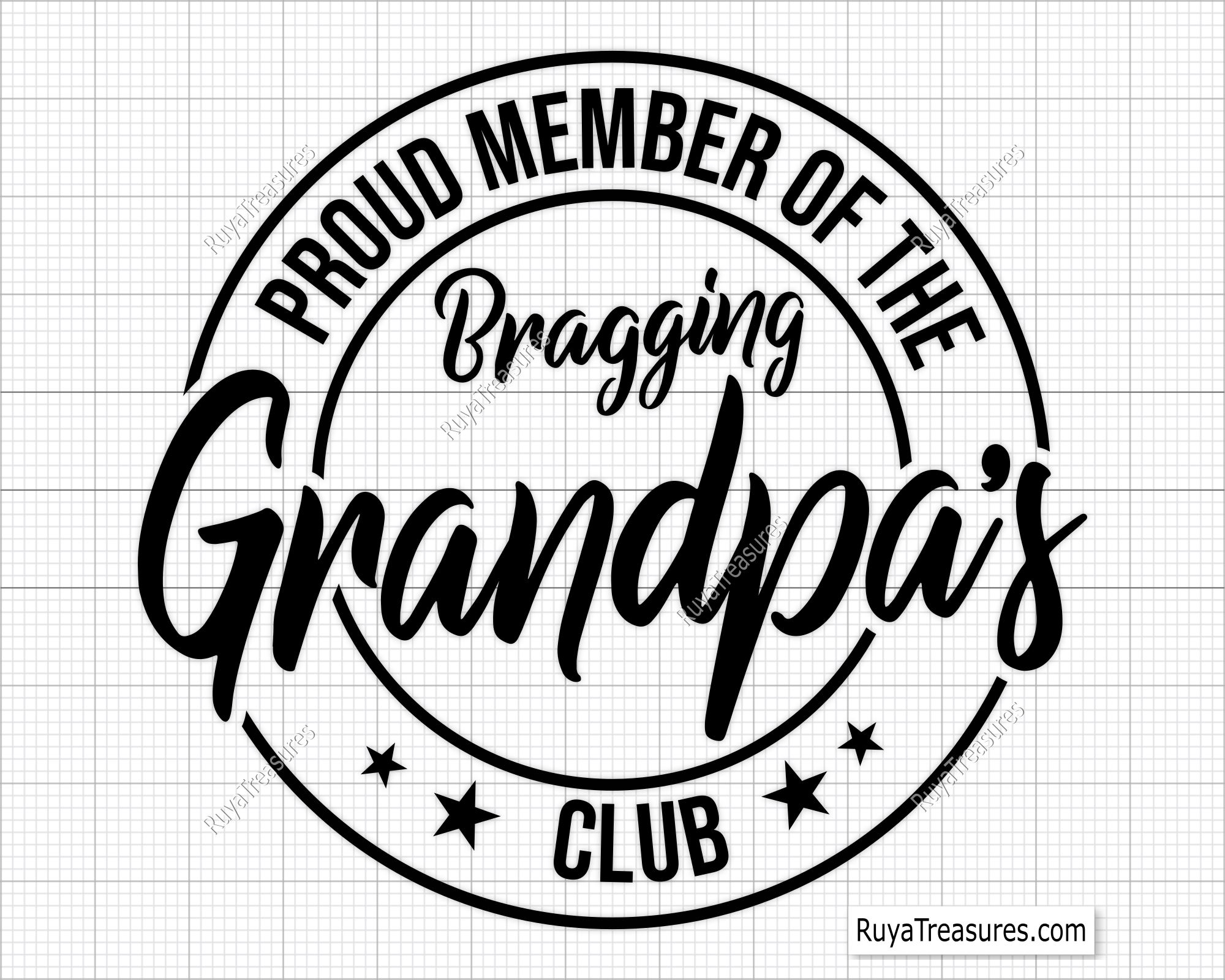 Proud Member Of The Bragging Grandpa s Club Svg Cool Grandpa Svg Proud Member Of The Bragging Grandpa s Club Svg Cool Grandpa Svg