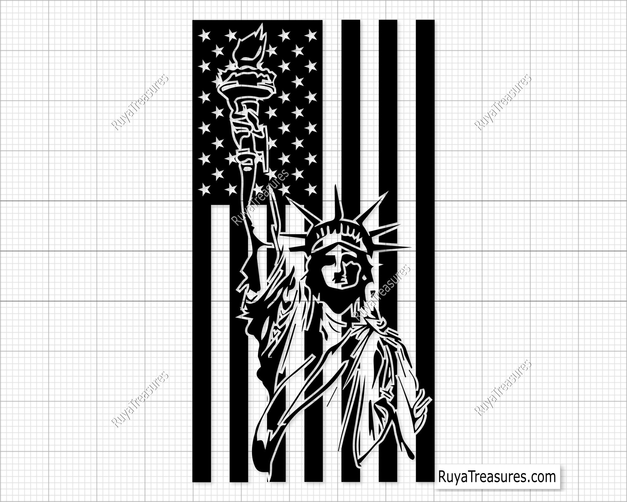 Statue of Liberty Svg, American Independence Svg, Liberty Symbol, USA ...