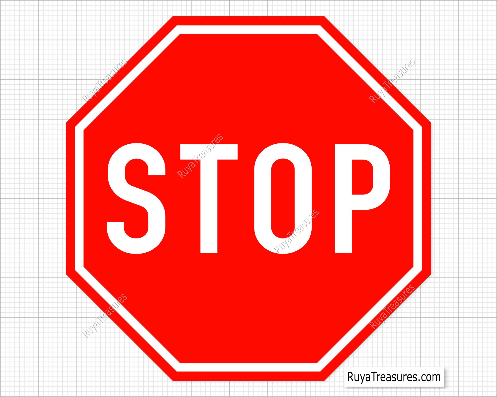 Free Download Stop Sign Svg, Octagon Stop Sign Clipart, Road Sign Svg