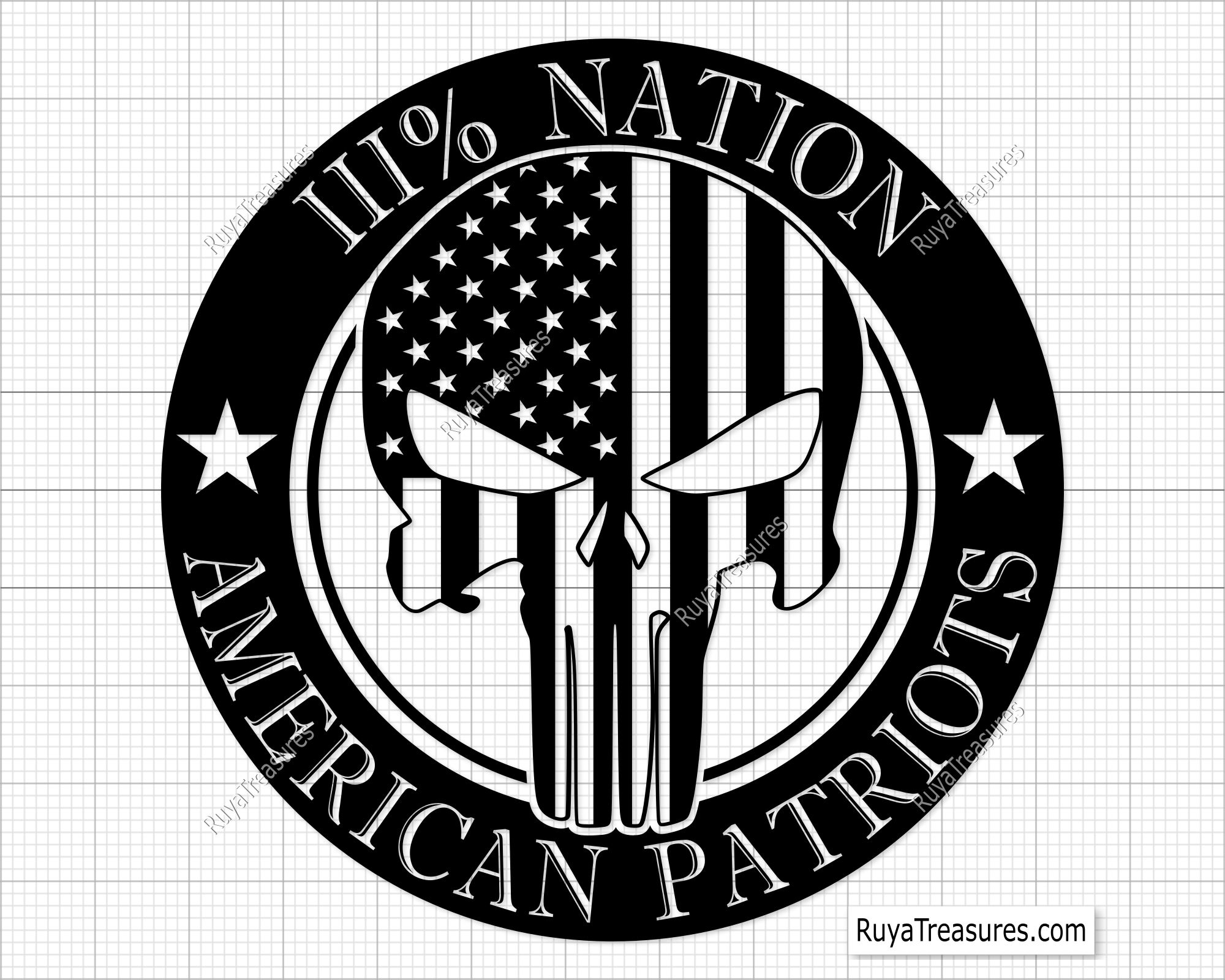 Three Percenters Svg, 1776 Svg, 3 Percent Svg, 3% Flag Svg, Punisher S