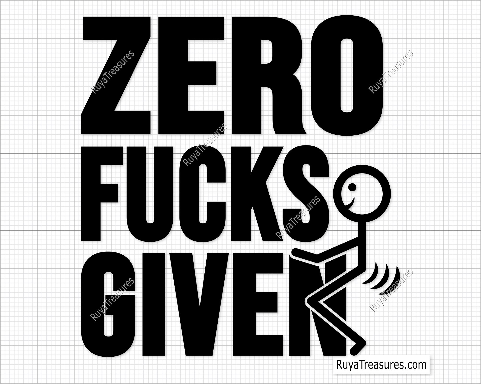 Zero Fucks Given Svg Png, Zero F Given Svg, Funny Svg, Sarcasm Svg