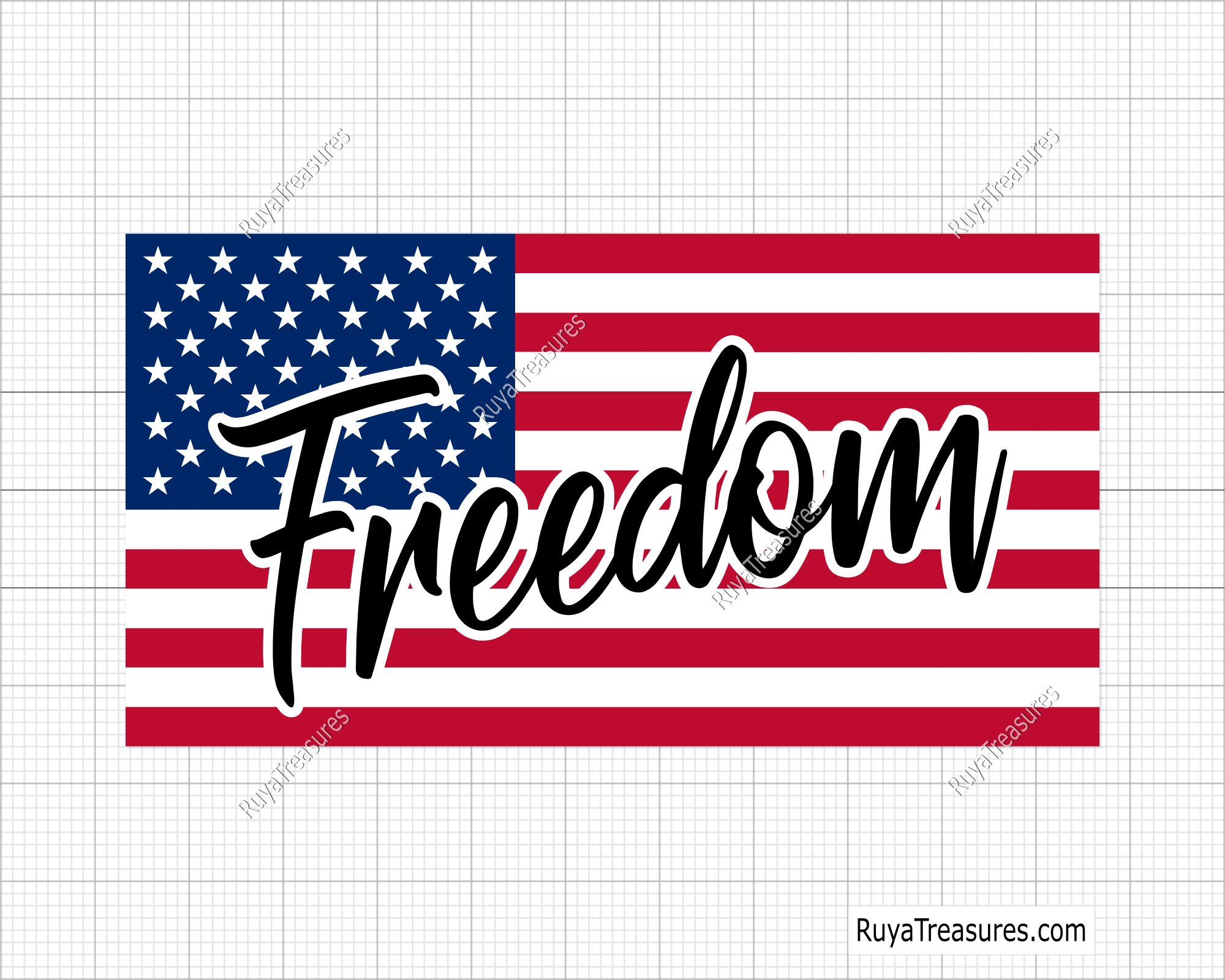 Free Freedom Flag SVG, Patriotic Flag SVG, USA Flag SVG, 4th of July ...